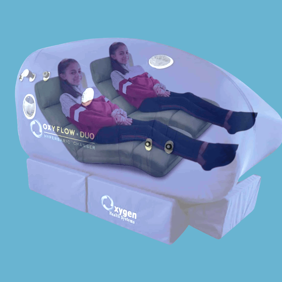 Oxygen Health Systems-Oxyflow Duo Vertical Hyperbaric Chamber
